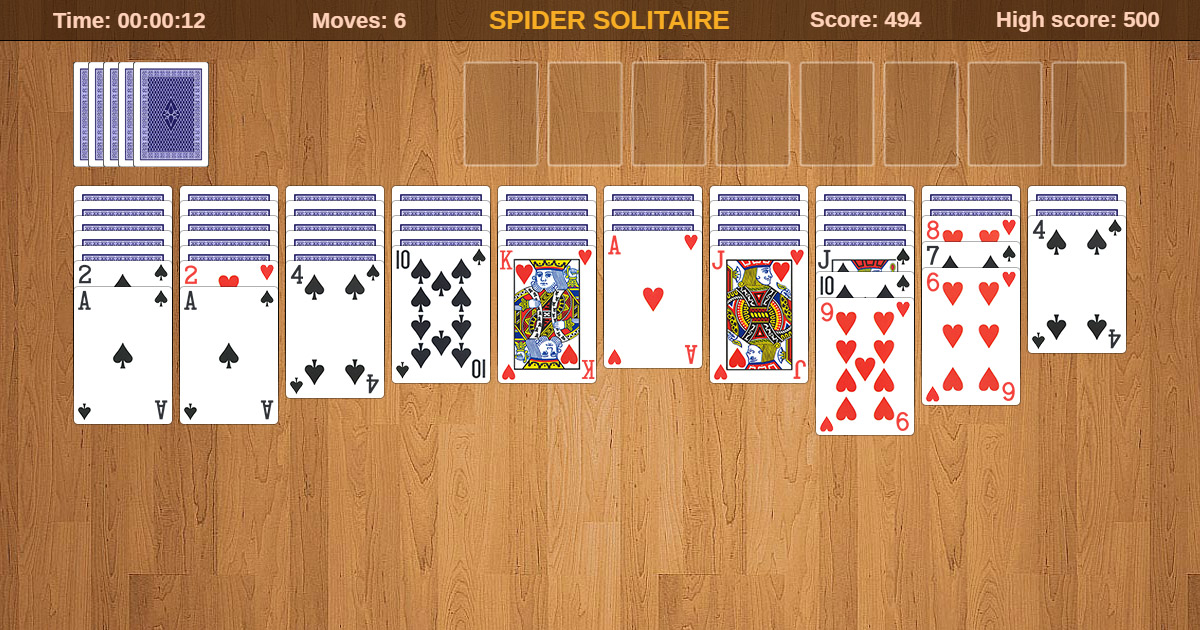 Spider Solitaire – Kostenlos online spielen